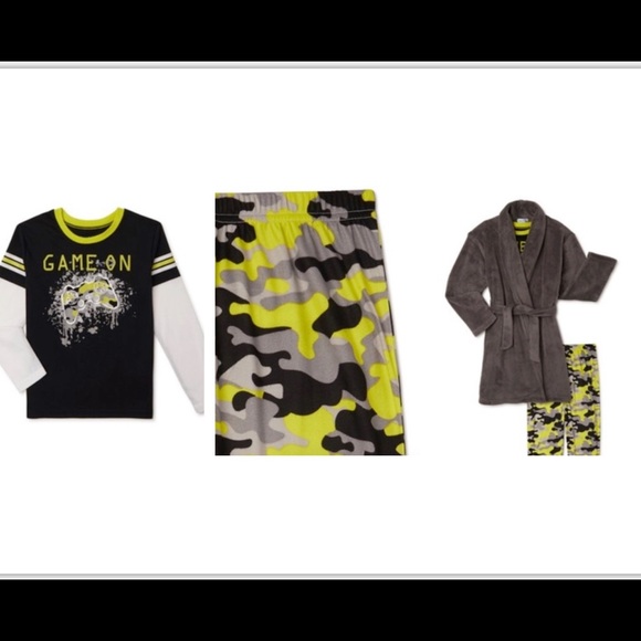Freestyle | Pajamas | Nwt 6 Game On Boy Girl Gaming Camouflage Pajamas ...